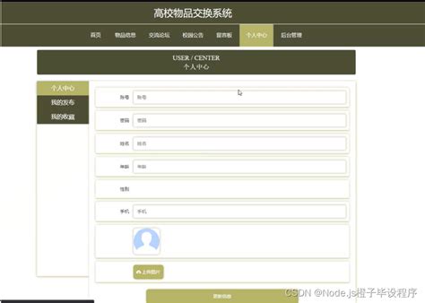 计算机毕业设计nodejsvue高校物品交换系统（程序源码lw部署 Csdn博客