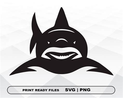 Shark Svg And Png Files Clipart Shark Print Svg Digital Etsy