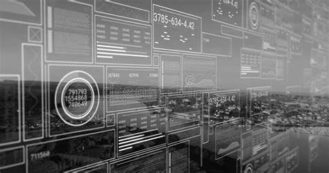 Animation Of Scope Scanning And Data Processing Over Cityscape Stock Video Video Of Community