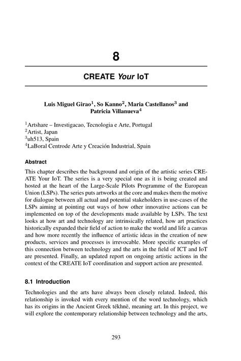 Pdf Create Your Iot
