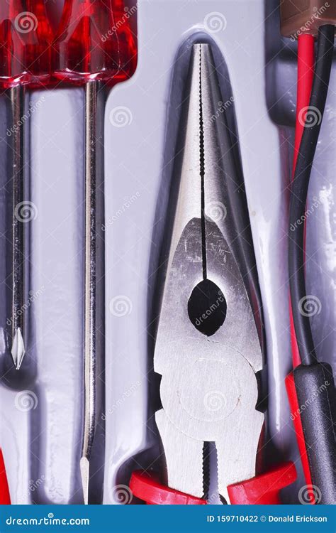 Electrical Tools And Components Toolbox Stock Photo Image Of Pliers