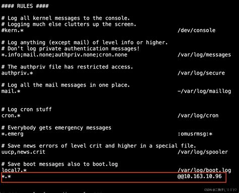 服务器、网络设备、中间件配置syslog推送网络设备配置syslog Csdn博客