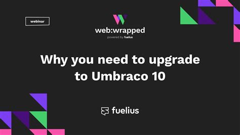 Why You Need To Upgrade To Umbraco 10 Youtube
