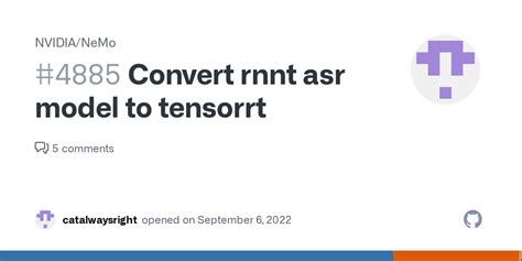 Convert Rnnt Asr Model To Tensorrt Issue 4885 NVIDIA NeMo GitHub