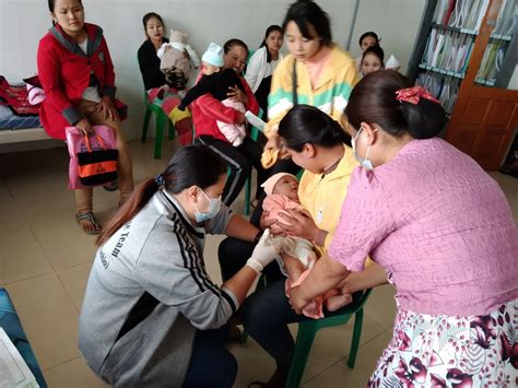 နမ့်ဆန်မြို့နယ်တွင်မွေးကင်းစမှ အသက်တစ်နှစ်ခွဲအရွယ် ကလေးငယ်များအား ပုံမှန်ကာကွယ် ဆေးထိုးနှံတိုက်က