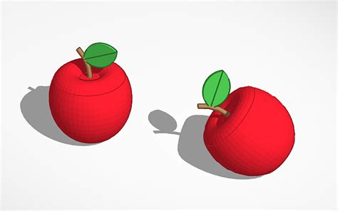 3d Design Apple Tinkercad