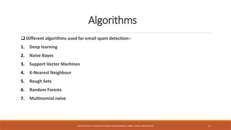 Spam Email Detection Using Machine Learning Pptpptx