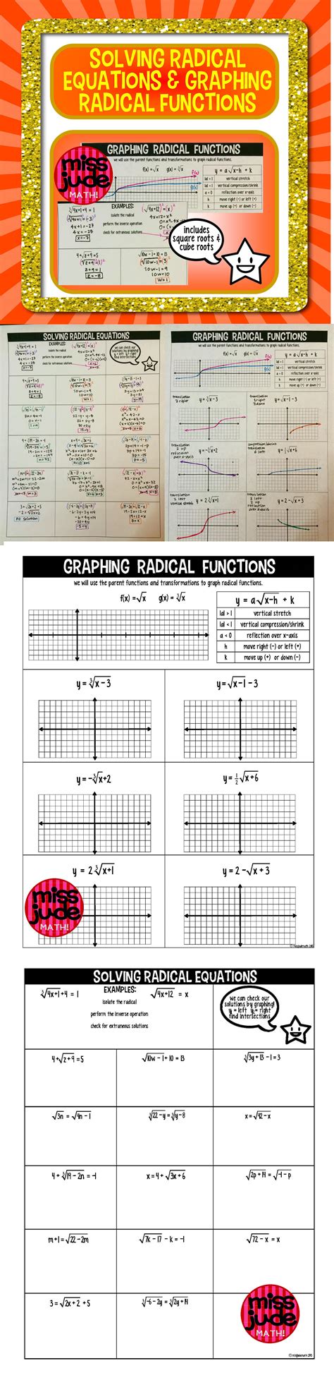 Graphing Square Root Functions Worksheet Answer Key Brian Cochrans
