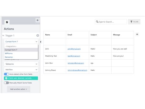 Tablesome Table Contact Form Db Wpforms Cf7 Gravity Forminator