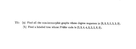 Solved A Find All The Non Isomorphic Graphs Whose Degree Chegg
