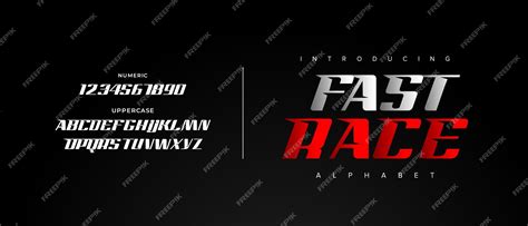 Premium Vector Fastrace Creative Simple Modern Urban Alphabet Font