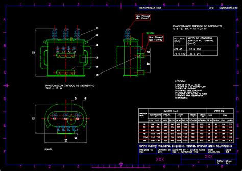 Transformer Kva DWG Block For AutoCAD Designs CAD
