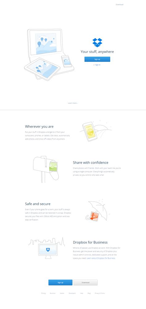 Dropbox In 2013 Web Design Museum