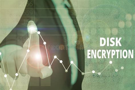 Handwriting Text Disk Encryption Concept Meaning The Security