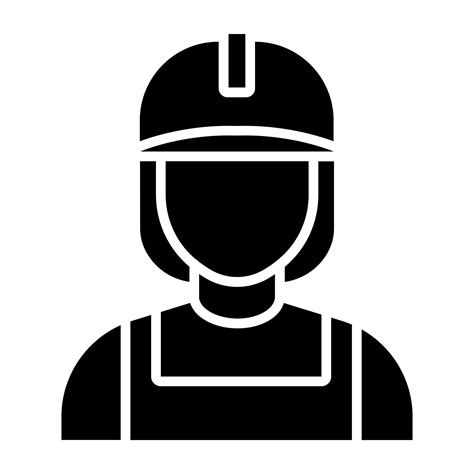 Factory Worker Woman Icon Style 21268923 Vector Art At Vecteezy