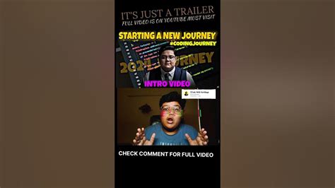 Trailer Of The Intro Video Coding Beginnersguide Codingjourney Ccodewithkartikeya Coders