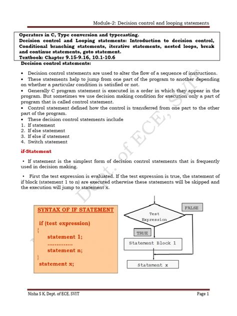 Pop Module 2 Part B Notes Pdf Control Flow Computer Engineering