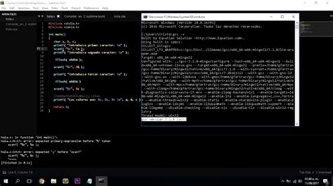Windows Compilar C Y C En Sublime Text 3 Con Mingw Gcc 71