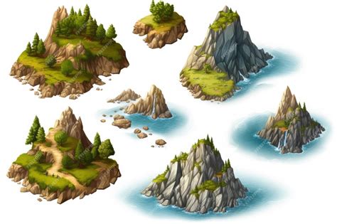 premium photo isometric illustrations sprites spritesheet on white