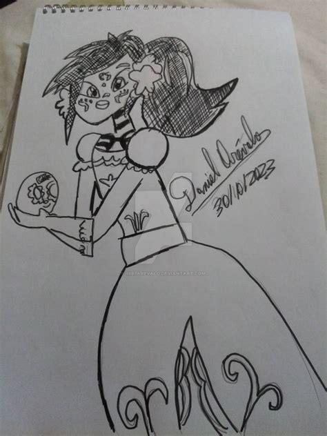 Inktober 2023 30 Catalina La Catrina Con Una Calac By 1987arevalo On Deviantart