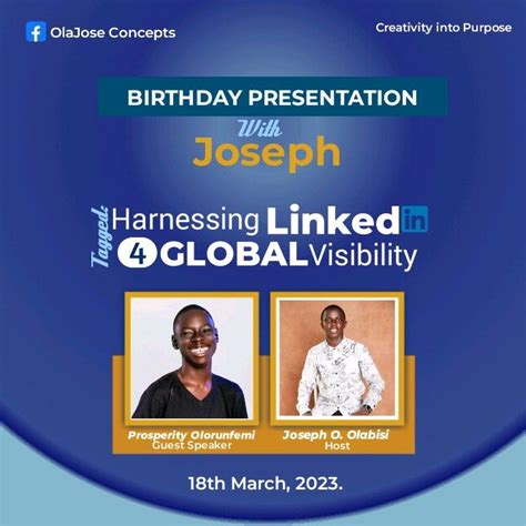 Olabisi Joseph Oluwadamilare Pmp® On Linkedin Linkedin Opportunities Webinar Birthdayideas