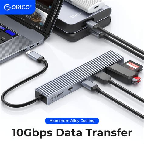 ORICO Type C USB HUB USB Gbps Port PD W SD TF Splitter OTG Adapter For Macbook PC