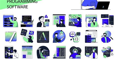 Programming Software Concept Illustrations Graphics Envato Elements