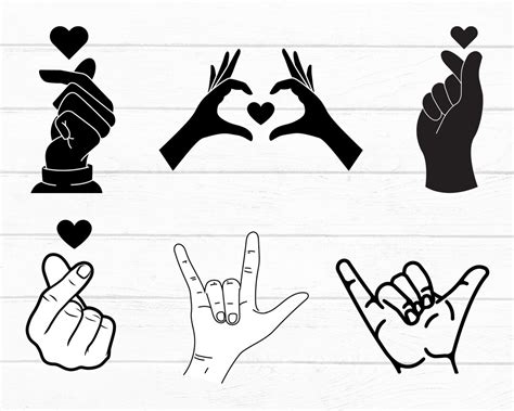 I Love You Svg I Love You Hand Sign Svg Sign Language Svg Asl