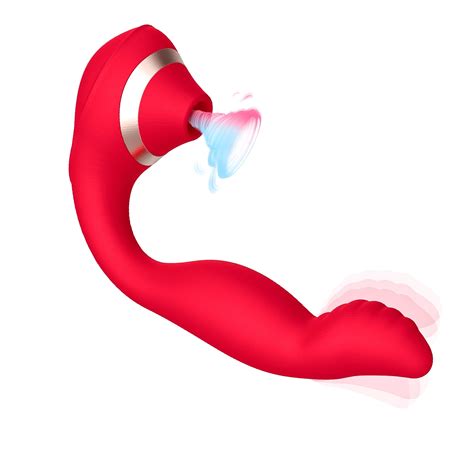 Rose Toy Vibrator For Women Tongue Licking Suction Stimulator 7 Suction Vibrations Modes
