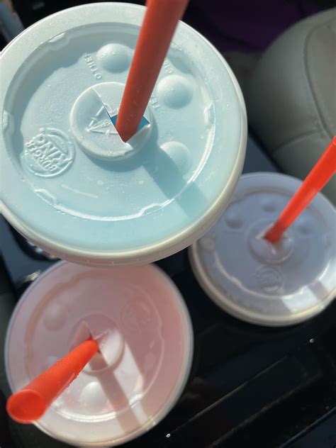 Coke Blue Raspberry And Cherry Slushee From Burger King Drove To 3