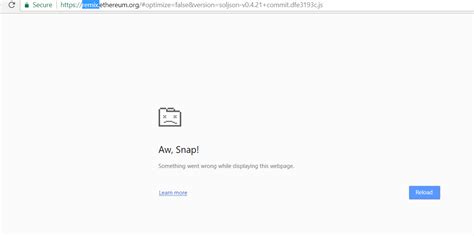 Solidity Remix Online IDE Crash Ethereum Stack Exchange