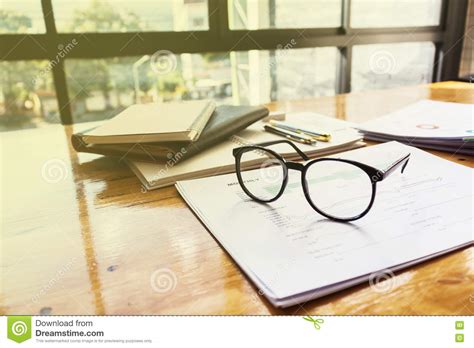 Close Up Of Eye Glasses On Work Desk With Chart Stock Image Image Of Education Laptop 80471901