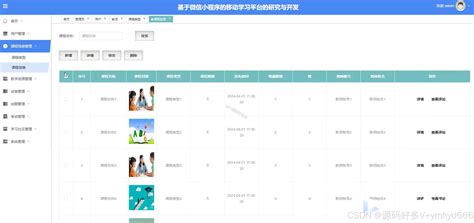 基于java移动学习平台微信小程序 Csdn博客