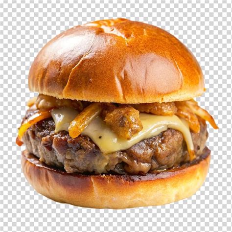 Premium Psd Gourmet Beef Slider With Cheese And Caramelized On