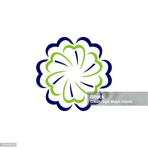 꽃 장식 로고 템플릿 일러스트 디자인입니다 벡터 Eps 10 0명에 대한 스톡 벡터 아트 및 기타 이미지 0명 개화기 고전 양식 Istock