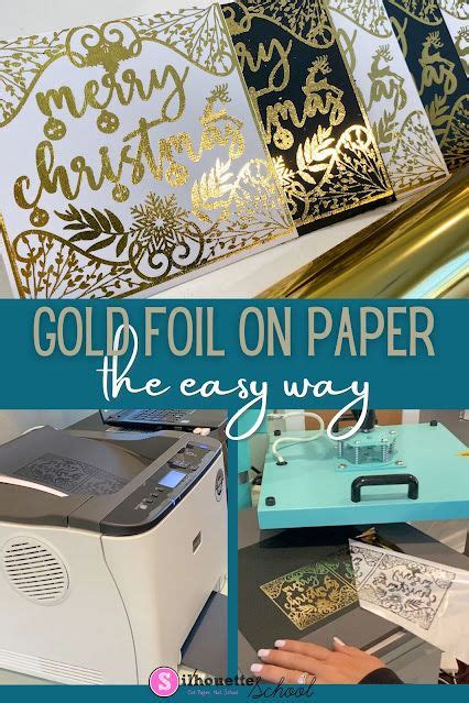 How To Add Foil Accents To Paper With A Heat Press And Laser Printer