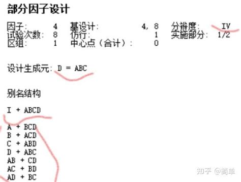 Doe试验设计 部分因子 分辨度 知乎