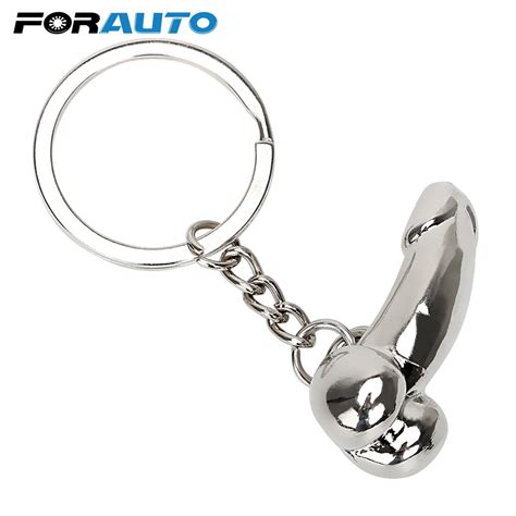 Aliexpress Com Buy Car Keychain Penis Shape Keyfob Auto Key Ring Zinc Alloy Dildo Key Rings