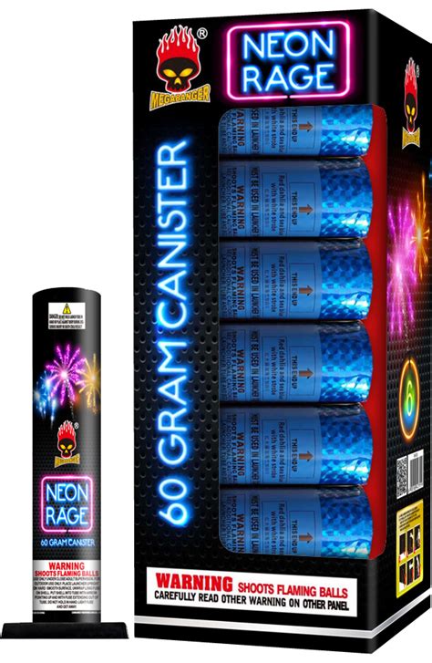 Neon Rage 6 Pack Megabanger Fireworks