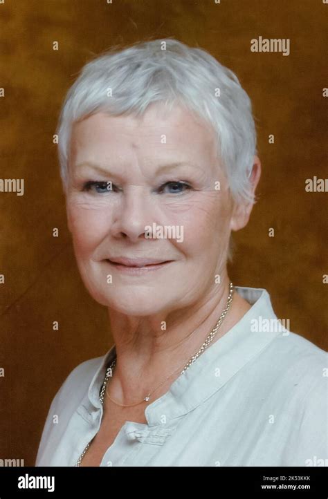 Retro Celebrity Portraits Judy Dench Circa 2010 For Editorial Use