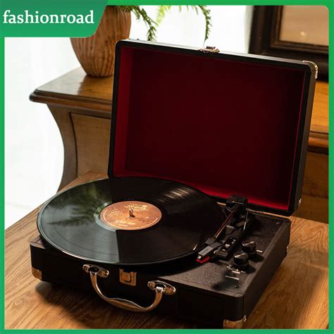 Playback Turntable With Built In Speaker For Easy Bt Connection Record