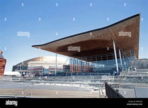 Welsh National Assembly Buildings Senedd Debating Chamber Cymru