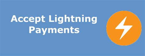 Accept Lightning Payments