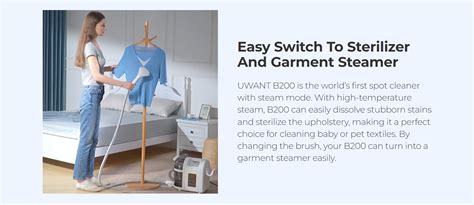 Uwant 2 In 1 Fabric Vacuum Cleaner And Steam Iron 12kpa Suction High