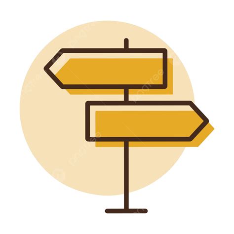 Signpost Vector Icon Navigation Sign Guidance Guide Post Vector Guidance Guide Post Png And
