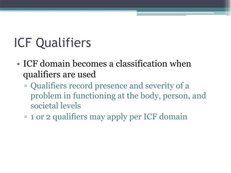 Ppt International Classification Of Functioning Disability And