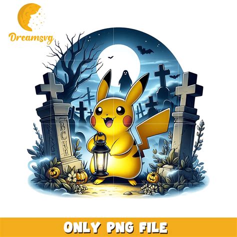 Pikachu Halloween Scary Night Png Halloween Pikachu Character Png