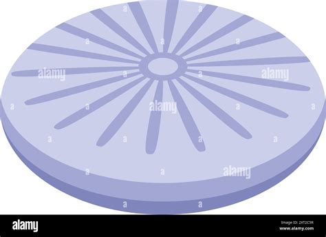 Round Button With Lines Spreading From The Center Is Being Pressed Stock Vector Image And Art Alamy