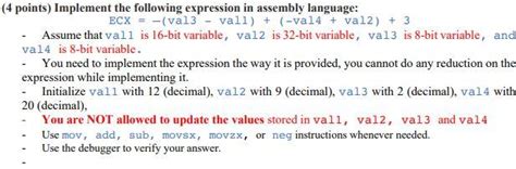 Points Implement The Following Expression In Chegg Com