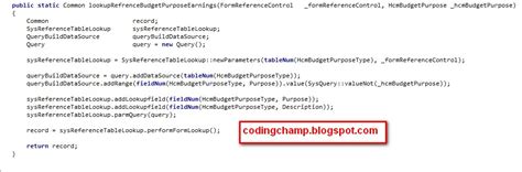 Coding Champ Adding Lookup With Custom Range On Forms In Microsoft Dynamics Ax 2012